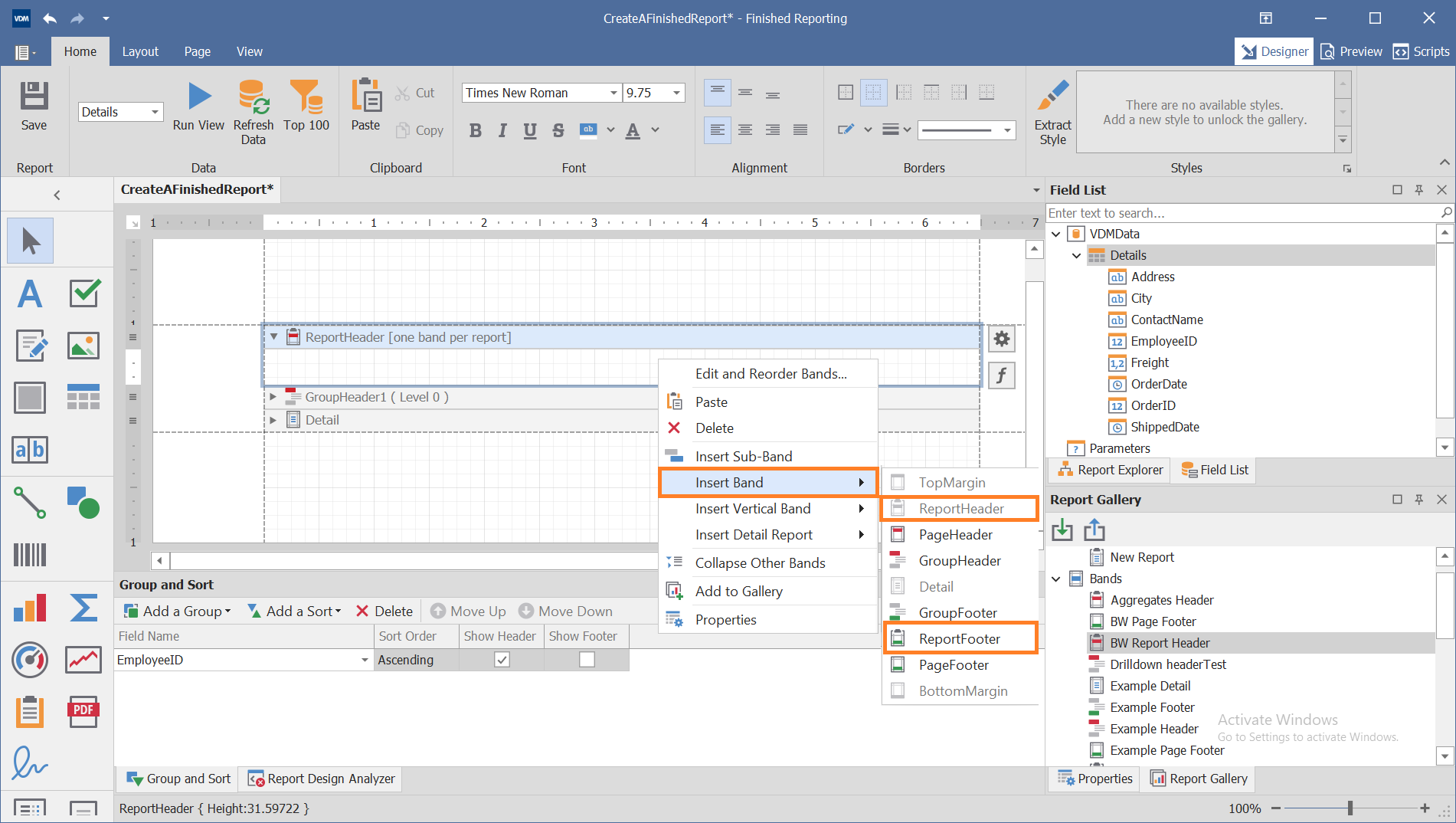 Creating A Finished Report – BridgeWorks Help Center