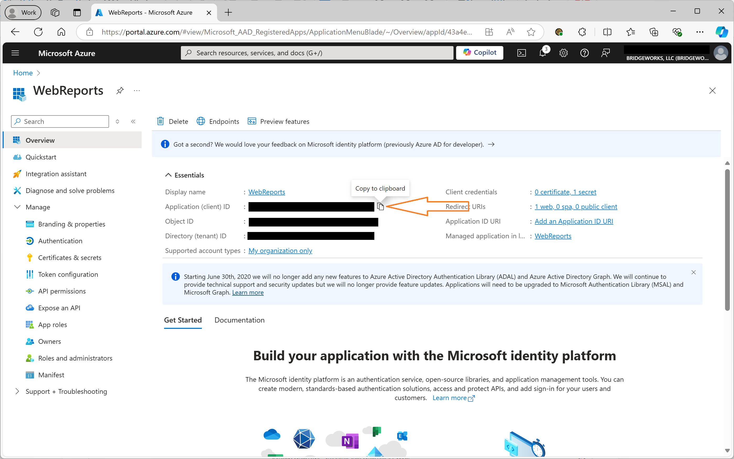Microsoft Entra ID (Azure AD) OIDC Configuration – BridgeWorks Help Center