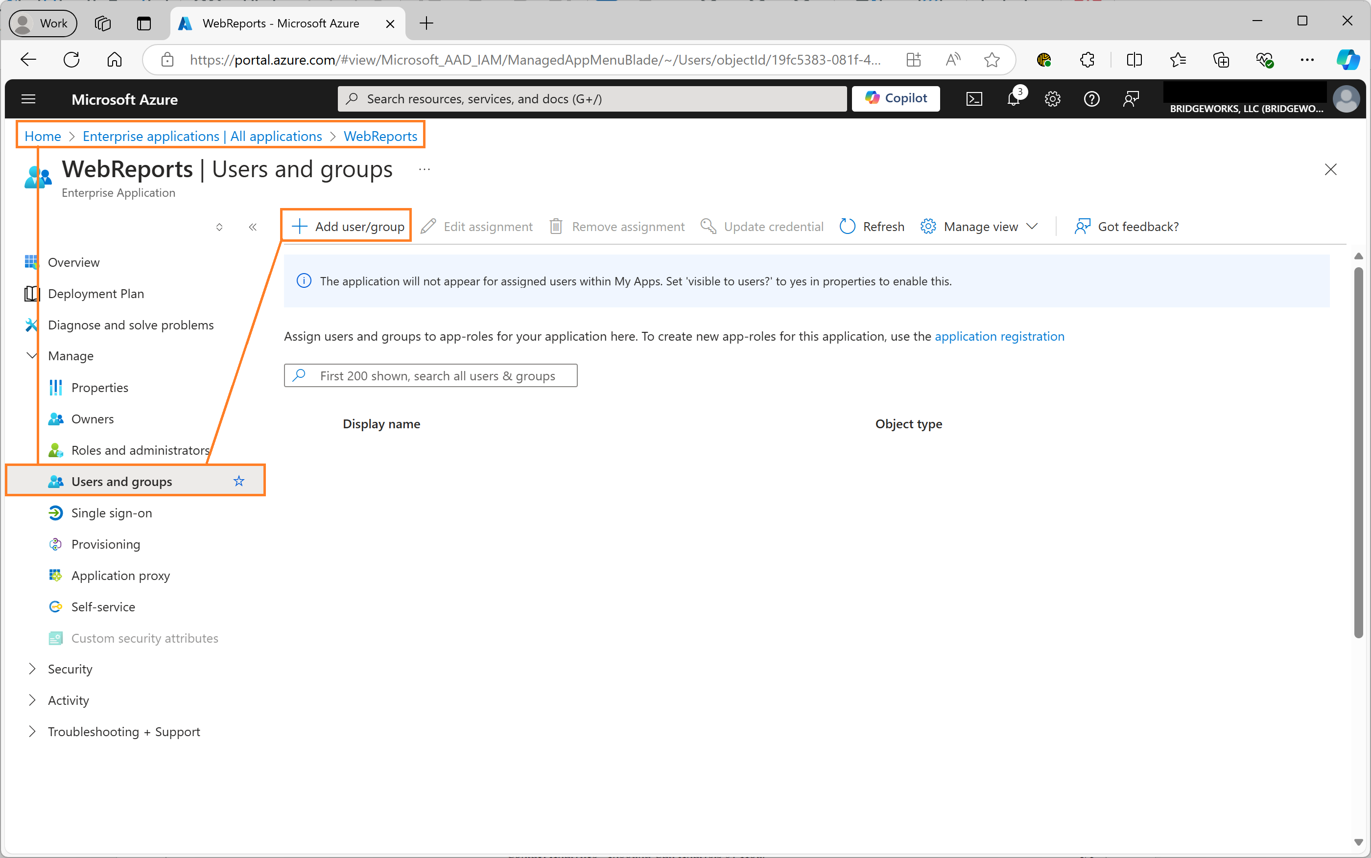 Microsoft Entra ID (Azure AD) OIDC Configuration – BridgeWorks Help Center