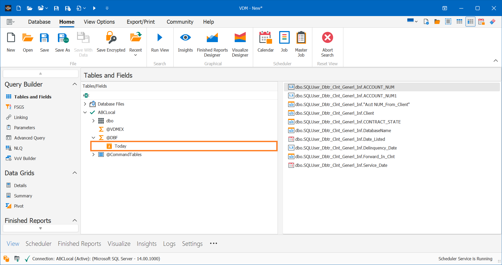 Tables and Fields - @DBF Storage – BridgeWorks Help Center