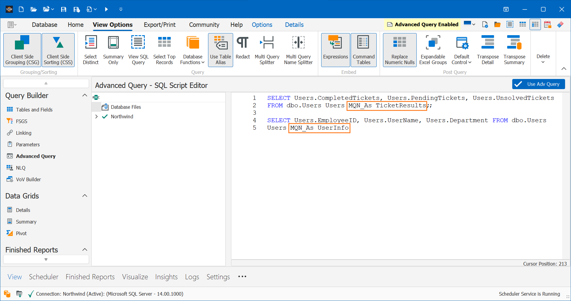 Multi Query Name Splitter – BridgeWorks Help Center