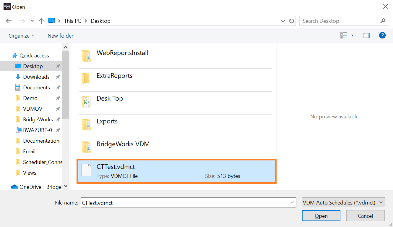 How to Import a Command Table (.vdmct) in VDM – BridgeWorks Help Center