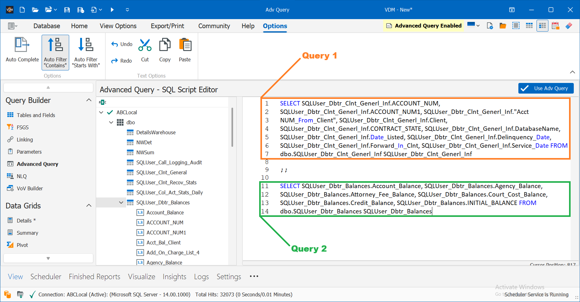 How to Use Multi Query in Advanced Query – BridgeWorks Help Center