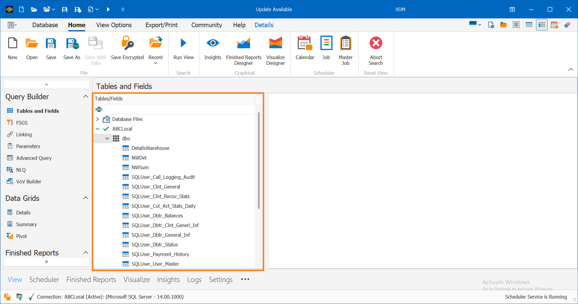 How to Open a Database Connection in VDM – BridgeWorks Help Center