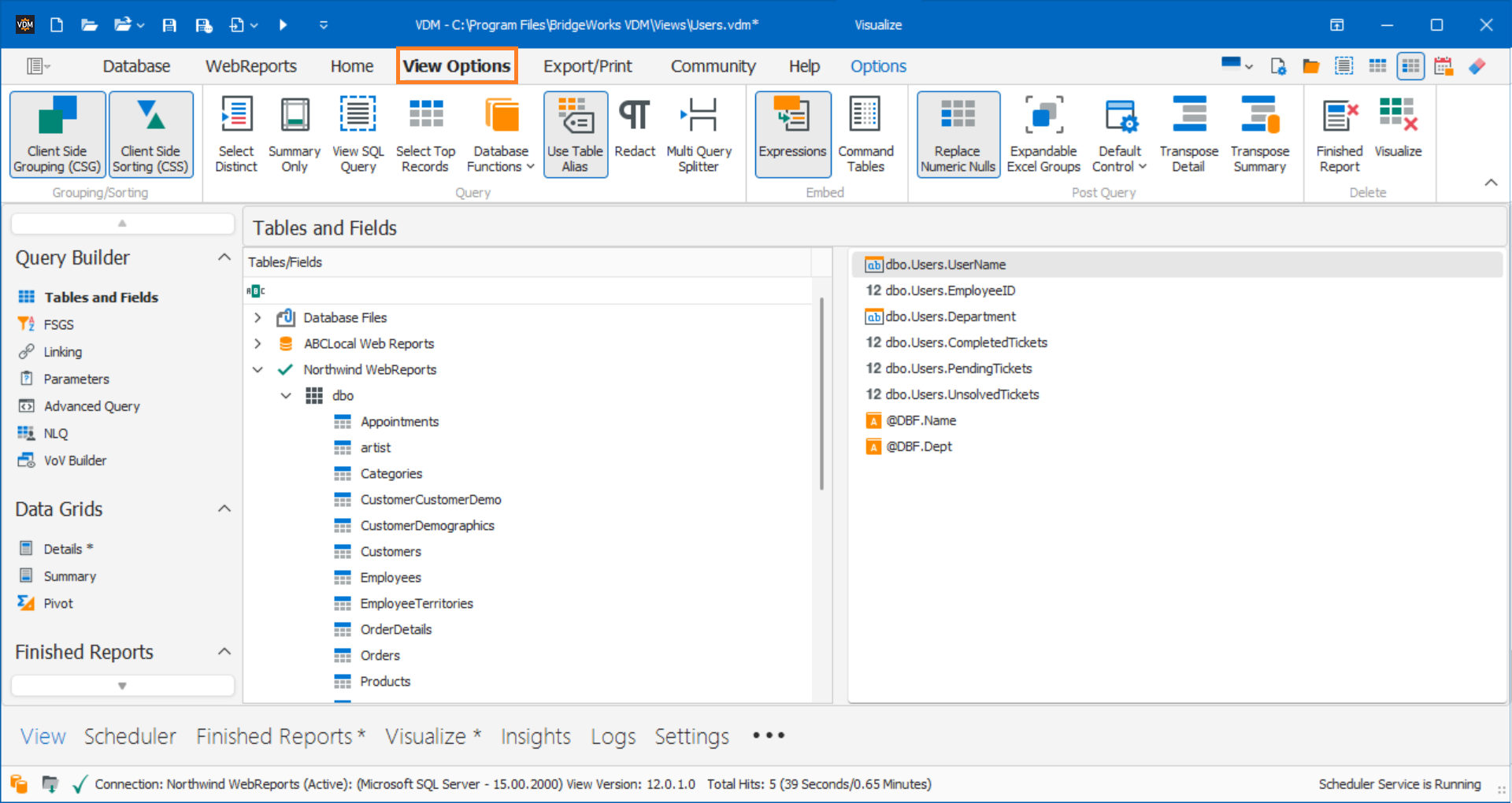 How to Use the Transpose Detail and Summary Grid Options in VDM ...