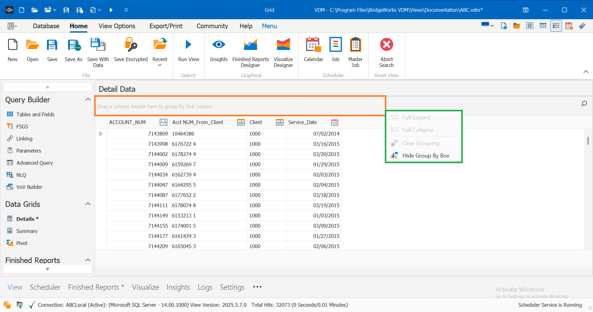 Data Grid Options Overview – BridgeWorks Help Center