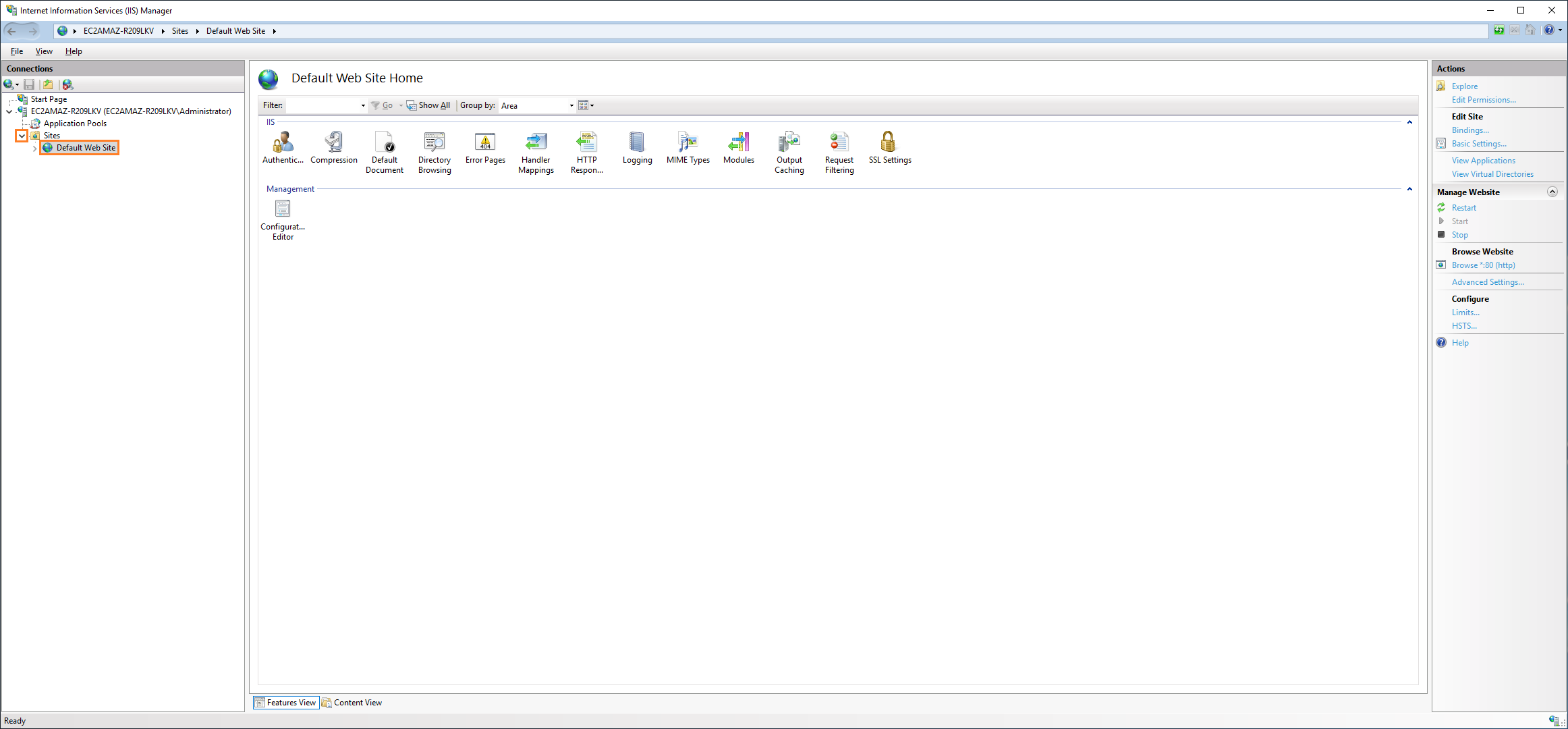 Configure Microsoft Internet Information Services (IIS) – BridgeWorks ...