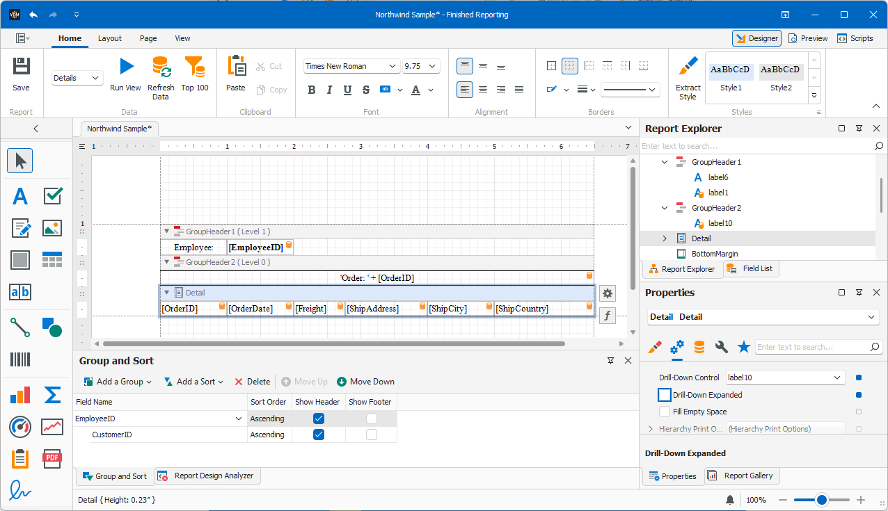 Using Drill-Down in Finished Reports – BridgeWorks Help Center