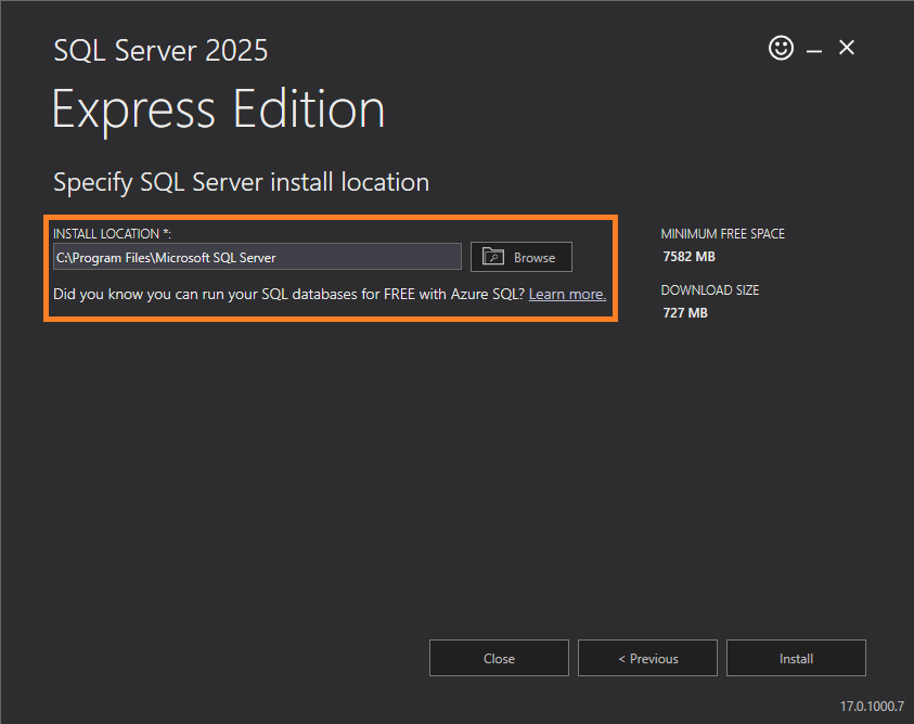 Microsoft SQL Server 2025 Express & SSMS Installation – BridgeWorks ...
